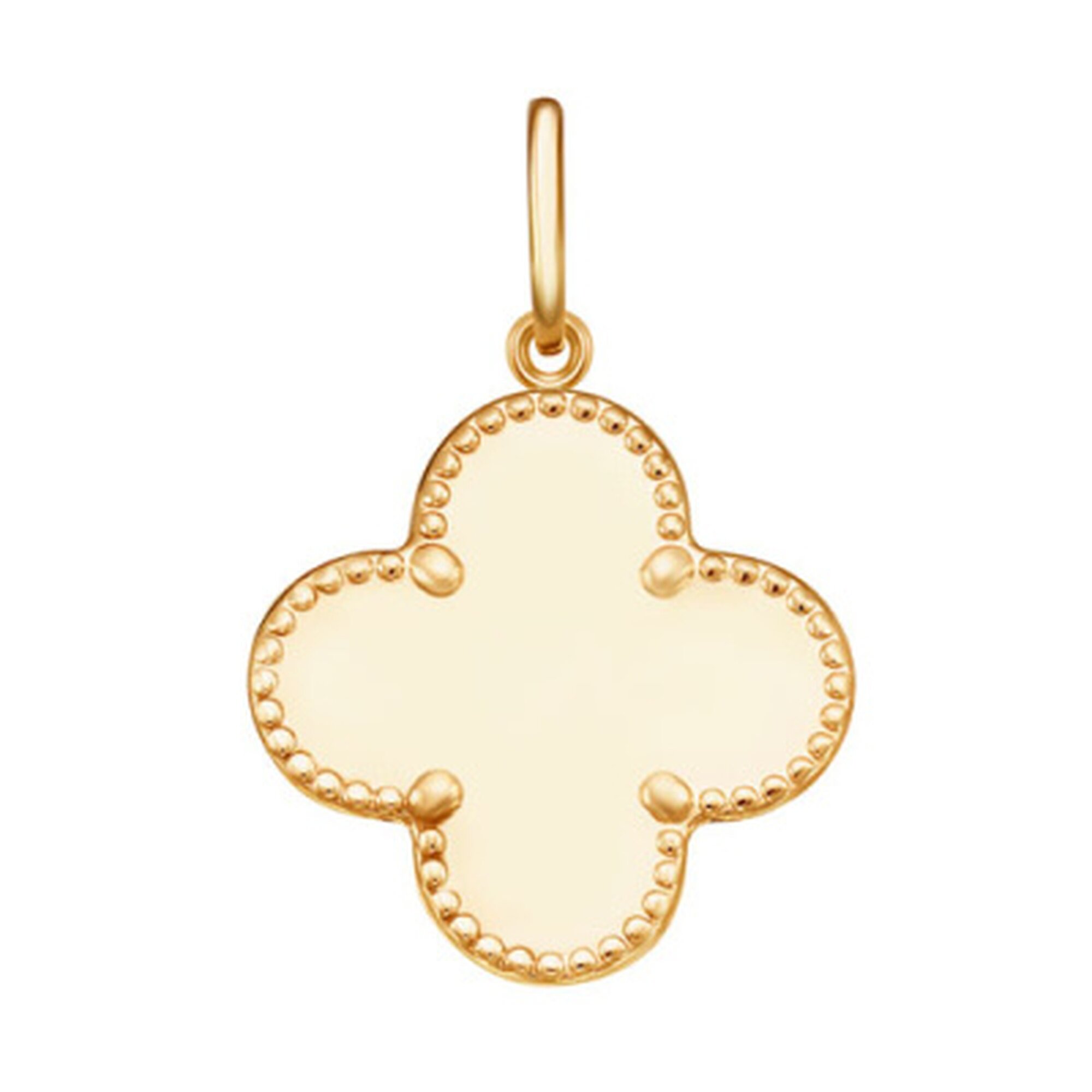 Подвеска, красное золото, 585 проба, гравировка, зернь