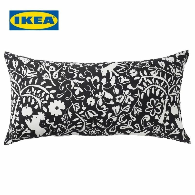 IKEA SANDMOTT - декоративная подушка, разноцветная, 30x58 см