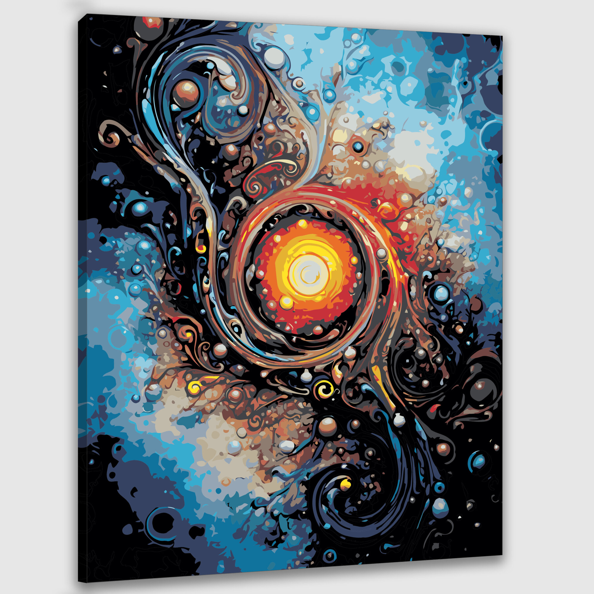 Картина по номерам 40x50 см, картина, волшебный камень, смешанная техника, фотография, цифровые манипуляции, узоры