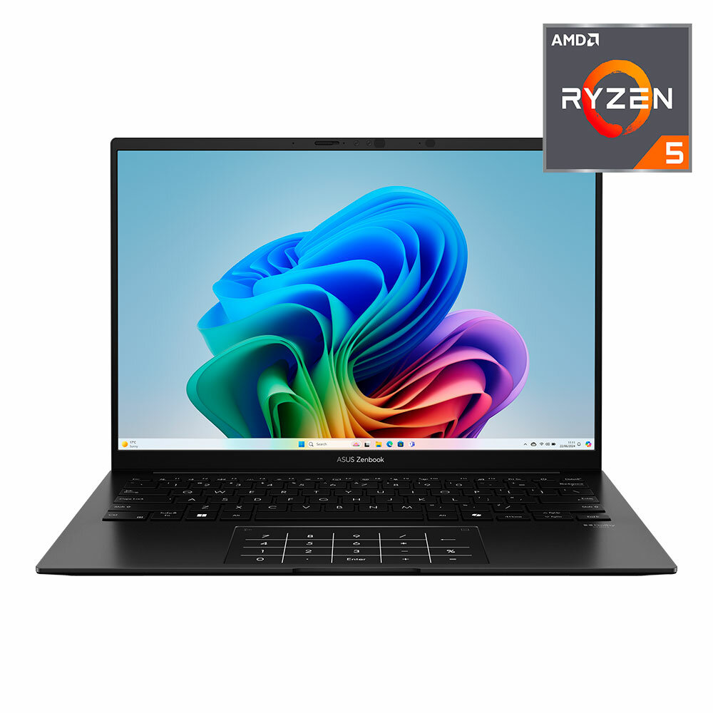 Ноутбук Asus Zenbook 14 Ryzen AI 5 16GB / SSD 512GB / AMD Radeon Graphics / NO OS / 90NB14U1-M008J0