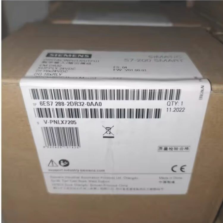 6ES7288-2DR32-0AA0 совершенно новый Siemens S7-200 SMART Цифровой вход/выход SM DR32, 16DI/16DO, 16DI 24 В постоянного тока