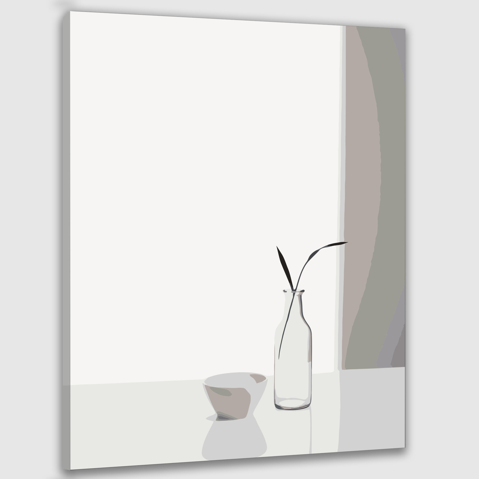 Картина по номерам 40x50 см, монохромная фотография, минимализм, идеальная композиция, повседневные предметы