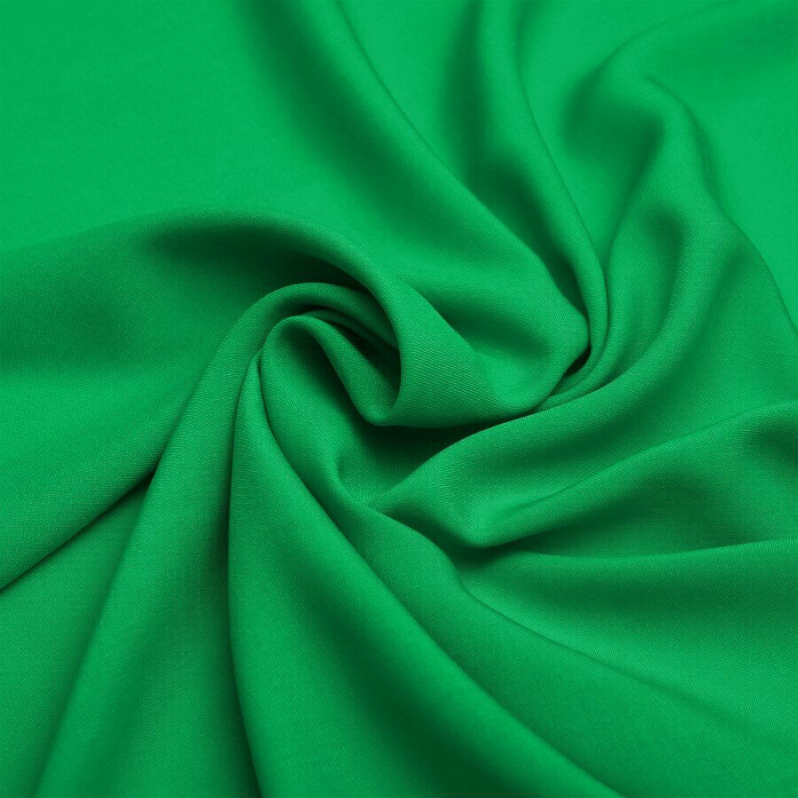 Ткань Штапель TBY Vi-30-10 плот 110г/м2 100% вискоза шир. 145 см цв.10 яр. зеленый уп.2м