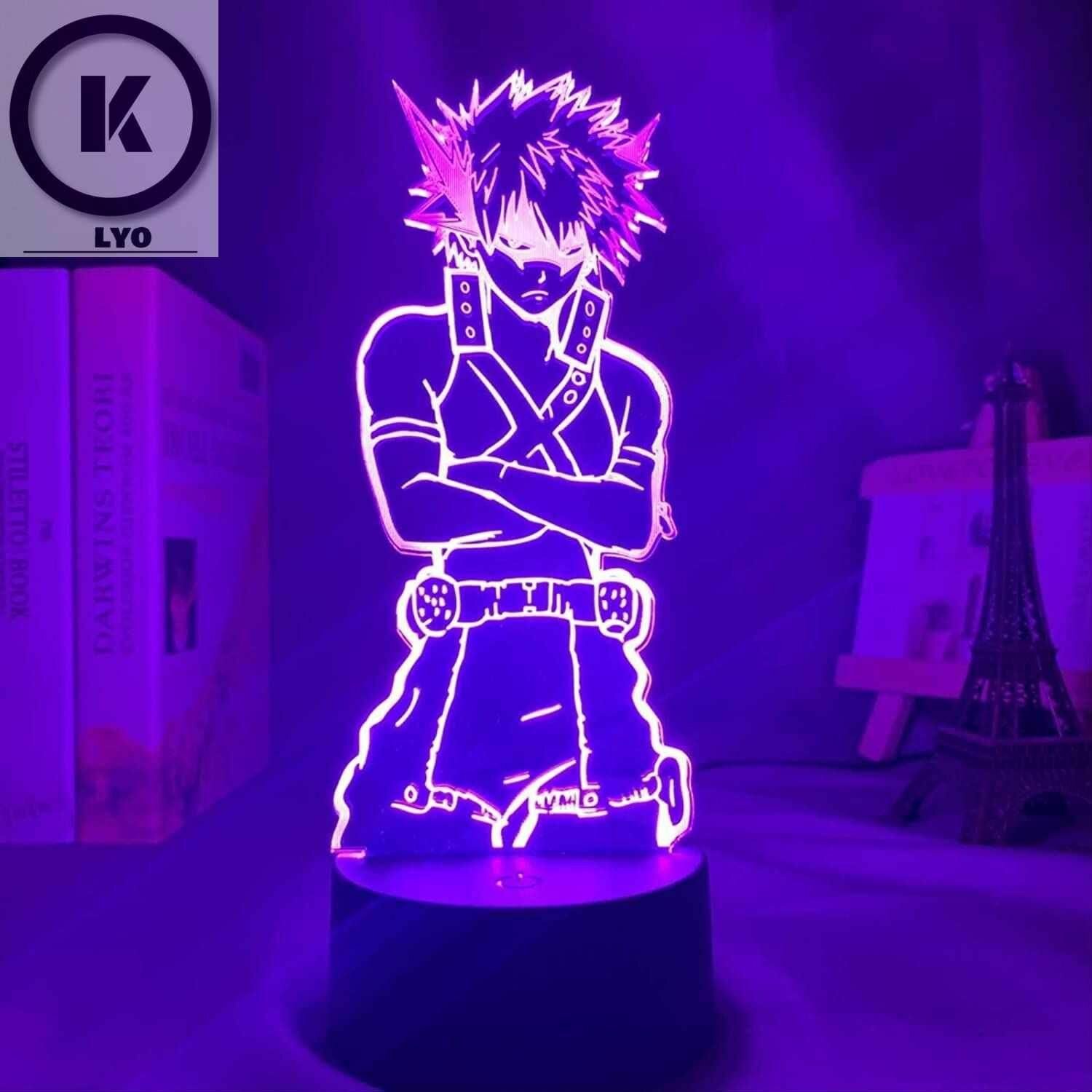 Детский 3D светильник-ночник, Аниме Моя геройская академия, 16 цветовых вариаций светящийся