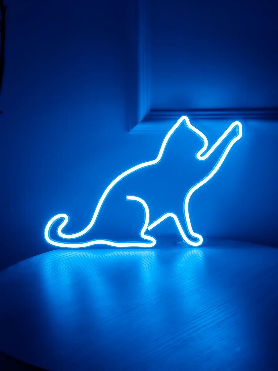"Кот" неоновая лампа, светильник