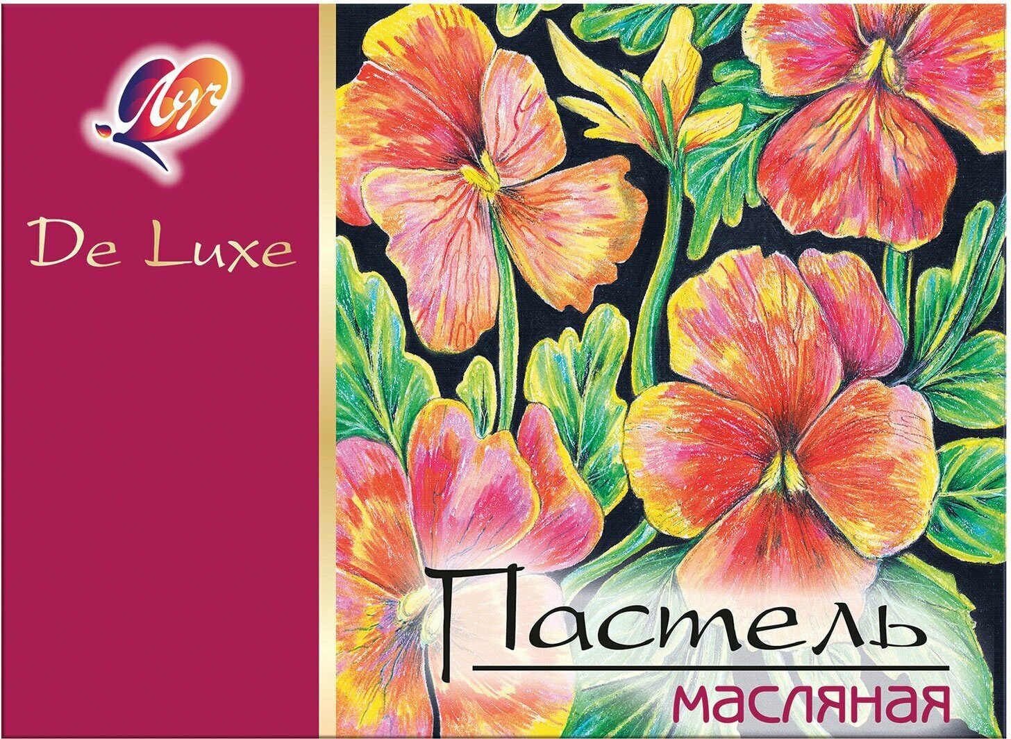 Пастель художественная масляная "Люкс", 24 цвета (25С1510-08)