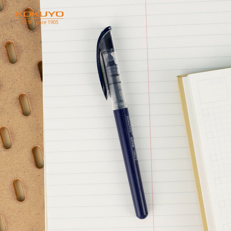 KOKUYO Campus Student Office Retro Direct Liquid Needle Pen Signature Pen Rollerball Writing Exam Pen, 0.5mm, Deep Sea Blue, WSG-PR4015DB