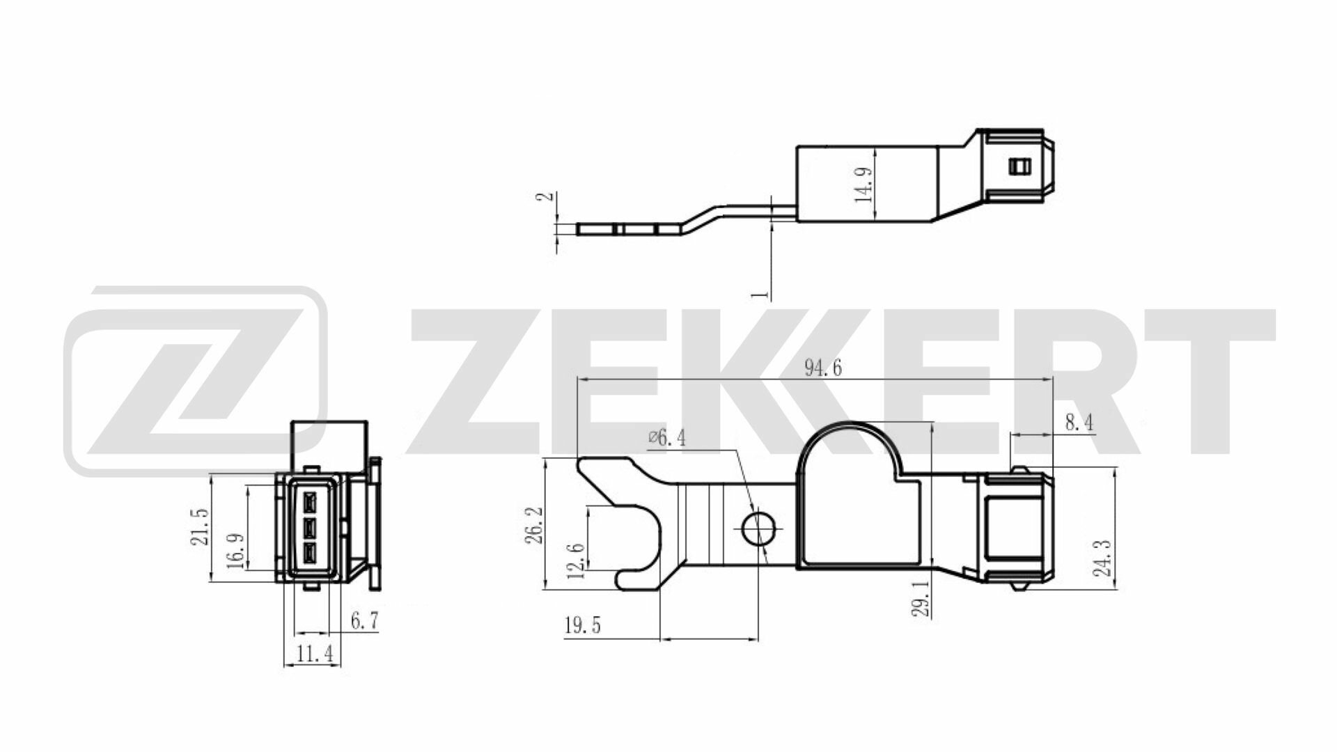 Датчик положения распредвала Chevrolet Captiva (C100, C140) 06-, Epica (KL1) 05-, Lacetti (J200) 05-, Opel Astra H 04-