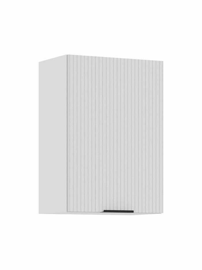 Кухонный модуль навесной, шкаф Муссон с полками, 50х31.5х71.6 см, Белый / Дымка