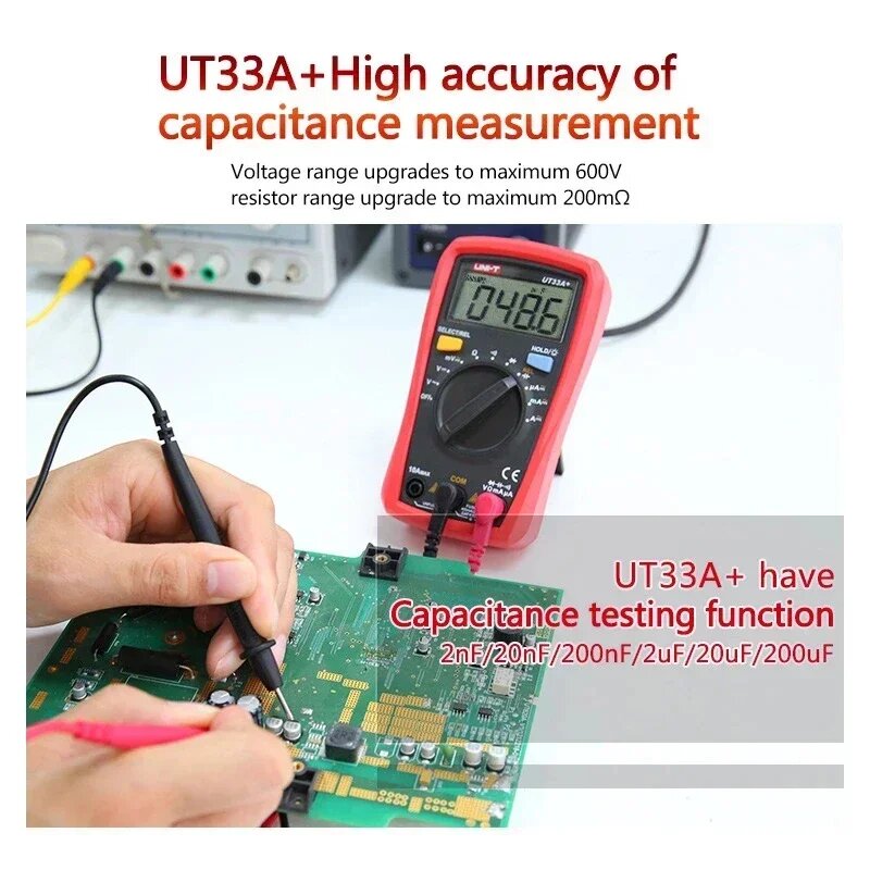 UNI-T UT33A+ Мультиметр, цвет UT33A PLUS — фото 1