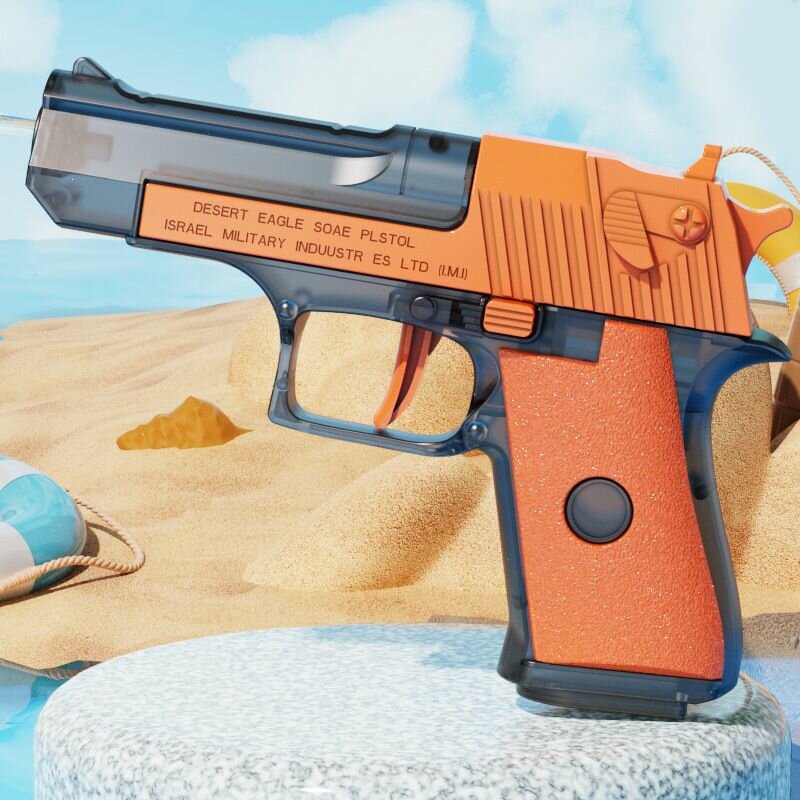 Мини-глок Desert Eagle, электрическая игрушечная водяная пушка, автоматический водяной бластер для детей