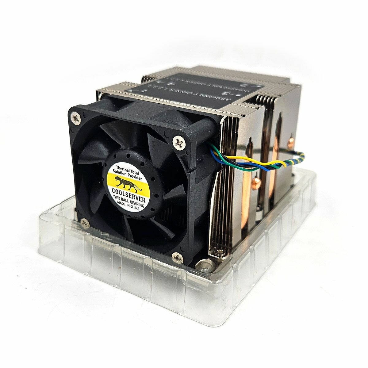 Кулер серверный 2U COOLSERVER R83/LGA3647/4 тепловых трубки, 4 pin (узкий)