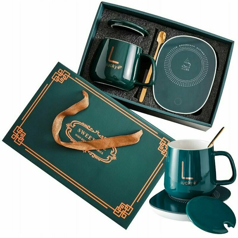 Набор с электрическим чайником "Ассорти", керамика, закрытый нагревательный элемент