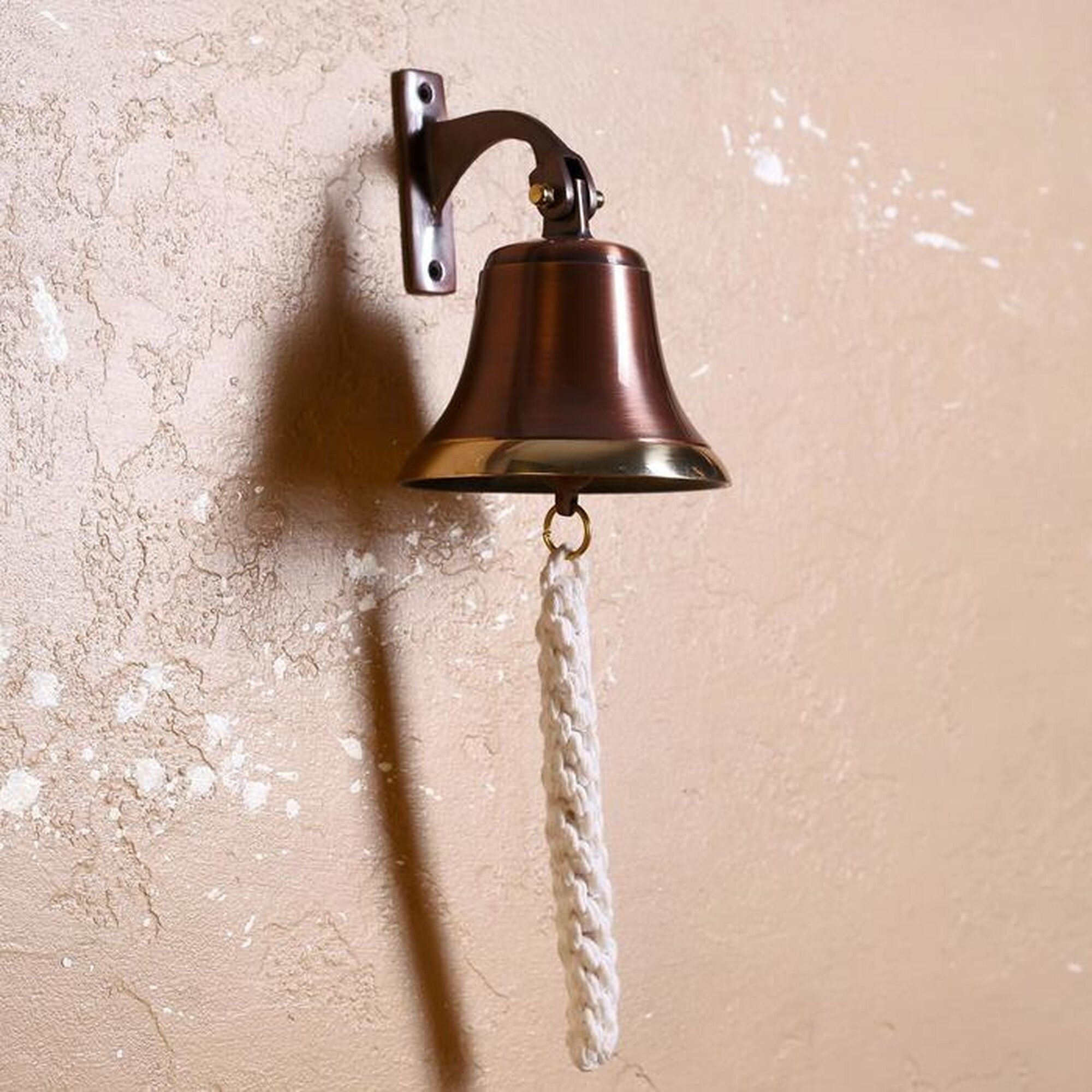 Рында Сима-ленд "Антик", латунь, золотистая, ручная работа, 31см