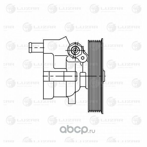 Насос гидроусилителя LADA Largus (12-)/Renault Logan (08-)/Duster (11-) 1.6i/2.0i (LPS 0902) Luzar LPS0902