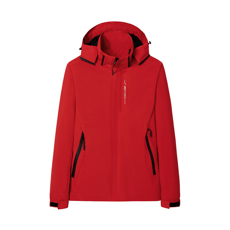 Куртка, женская, ветрозащитная, 2XL, цвет китайский красный