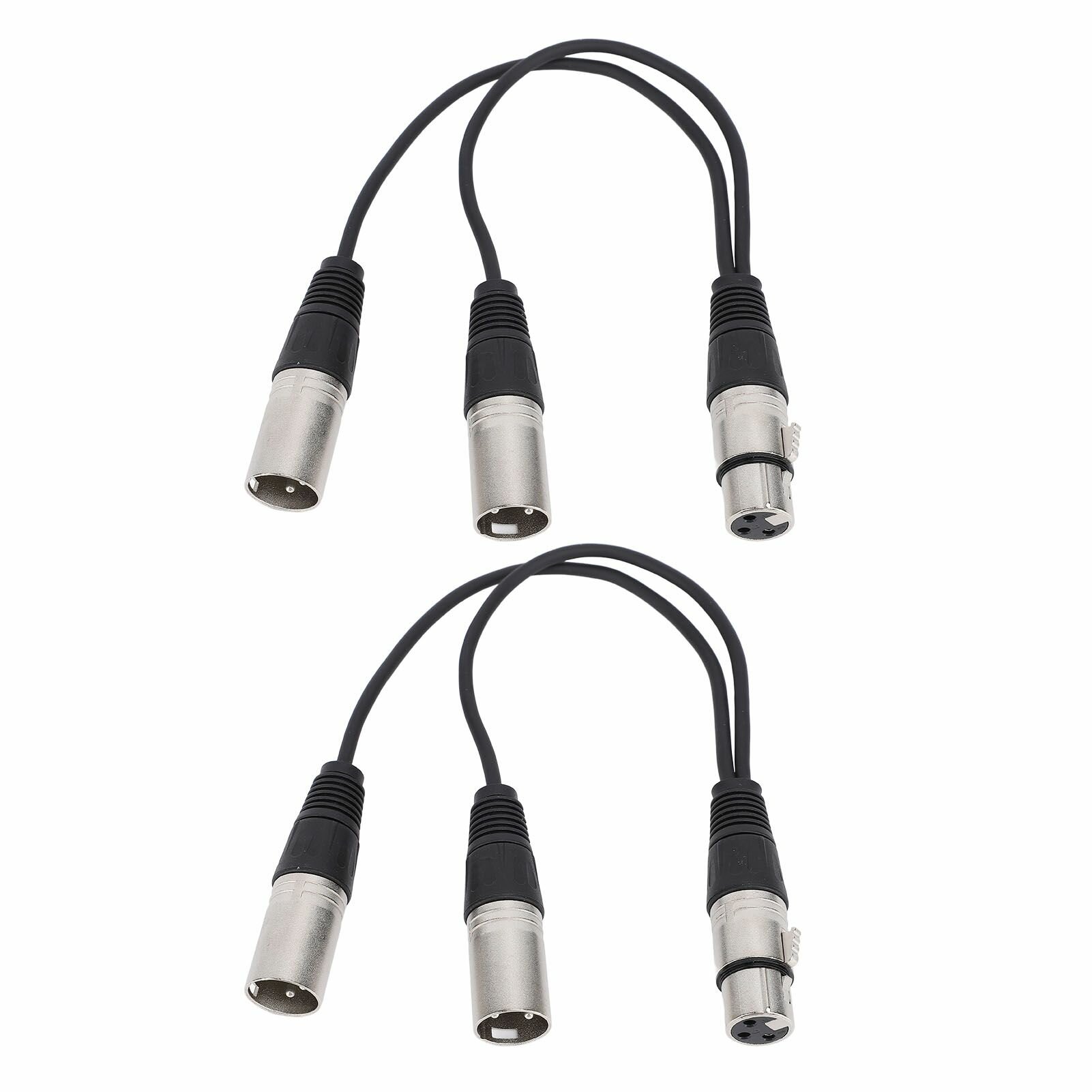 Кабель-разветвитель XLR (жен.) -> 2x XLR (муж.), 2 шт.