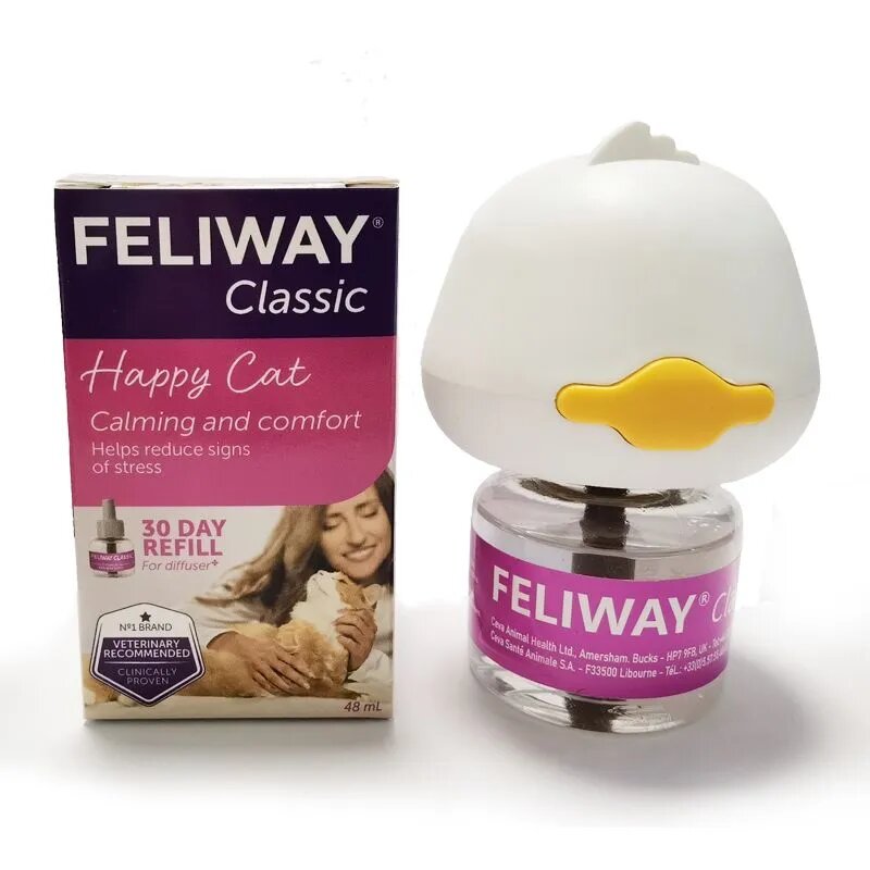 CEVA Feliway Classic феромон для коррекции поведения кошек,(флакон+диффузор) 48 мл