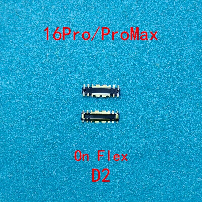 5-10 шт. держатель для разъема батареи FPC для Iphone 15 16 Pro Max Plus 15Plus 16Plus 15Pro 16Pro, внутренний разъем на плате 5pcs D2