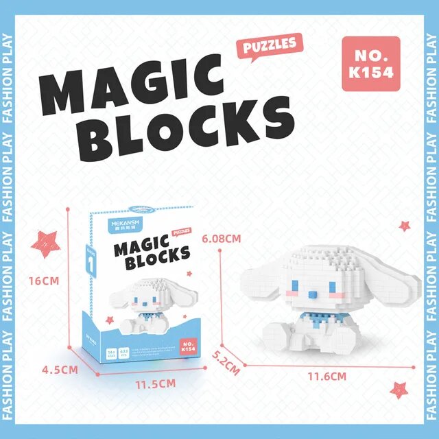 Disney Micro Building Blocks Микки Маус Гуфи Плуто Минни Маус Sanrio Anime Mini Bricks Figure Toys Toy For Children Gift