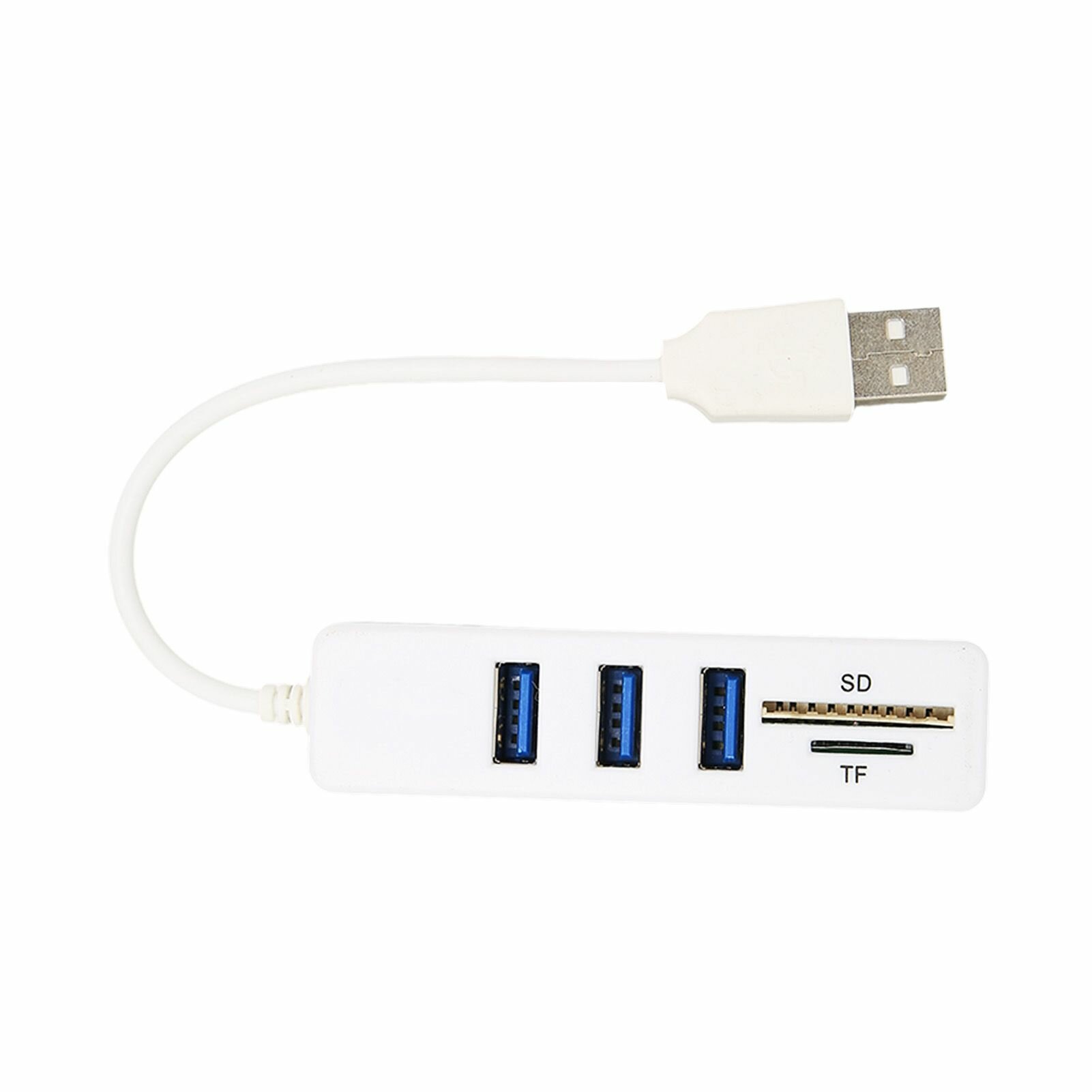USB концентратор для карт памяти белый