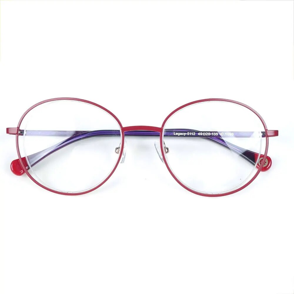 Круглые женские очки Red Frame Color: Red