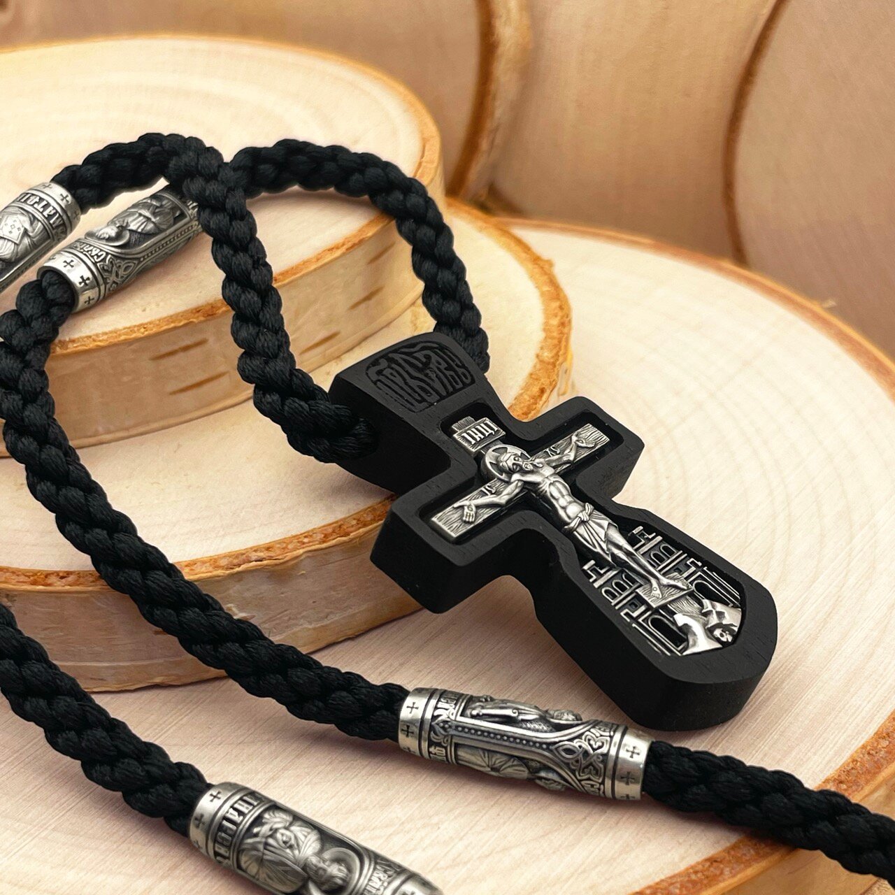 Комплект украшений, серебро, 925 проба, чернение, оксидирование