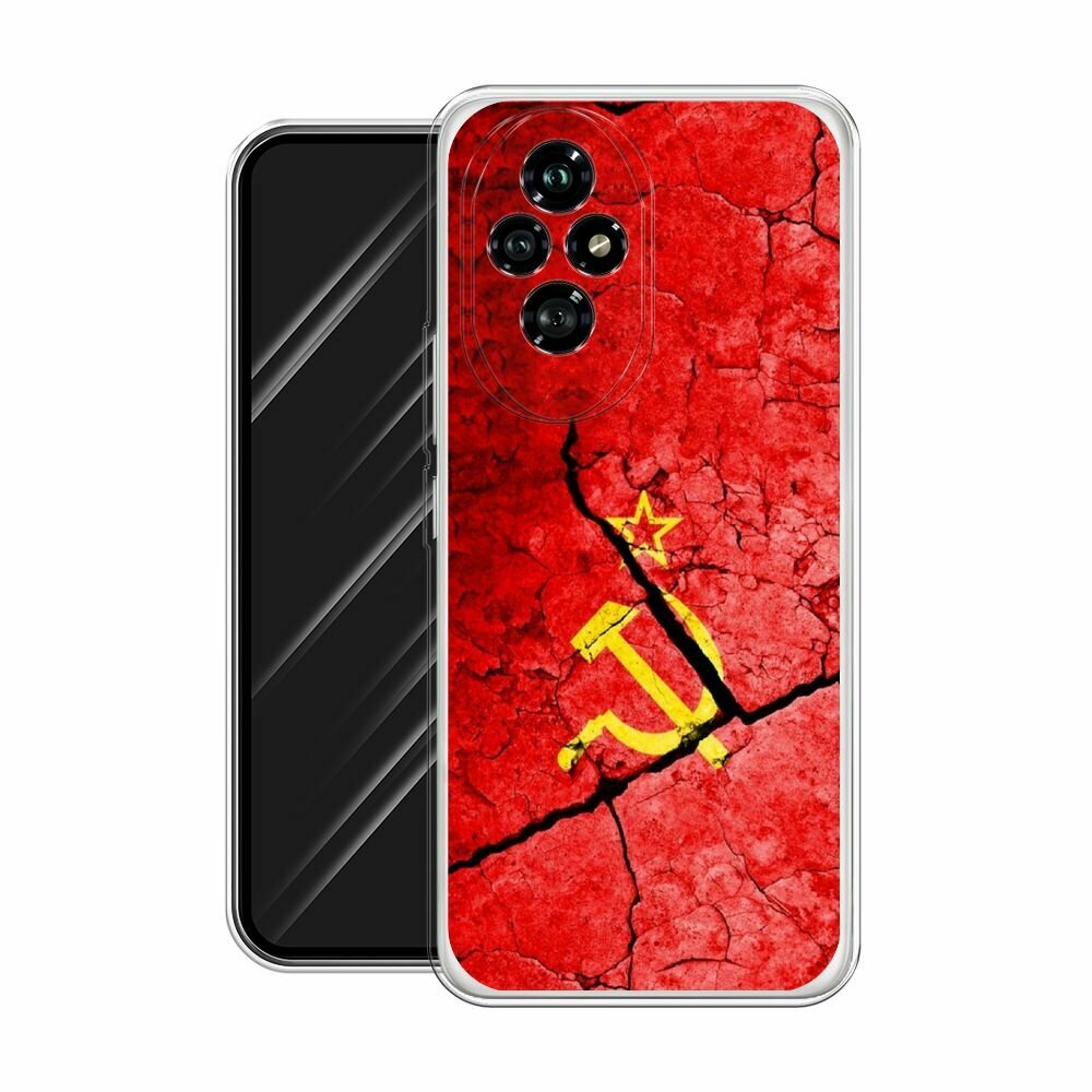 Силиконовый чехол на Honor 200 / Хонор 200 с принтом СССР — фото 1