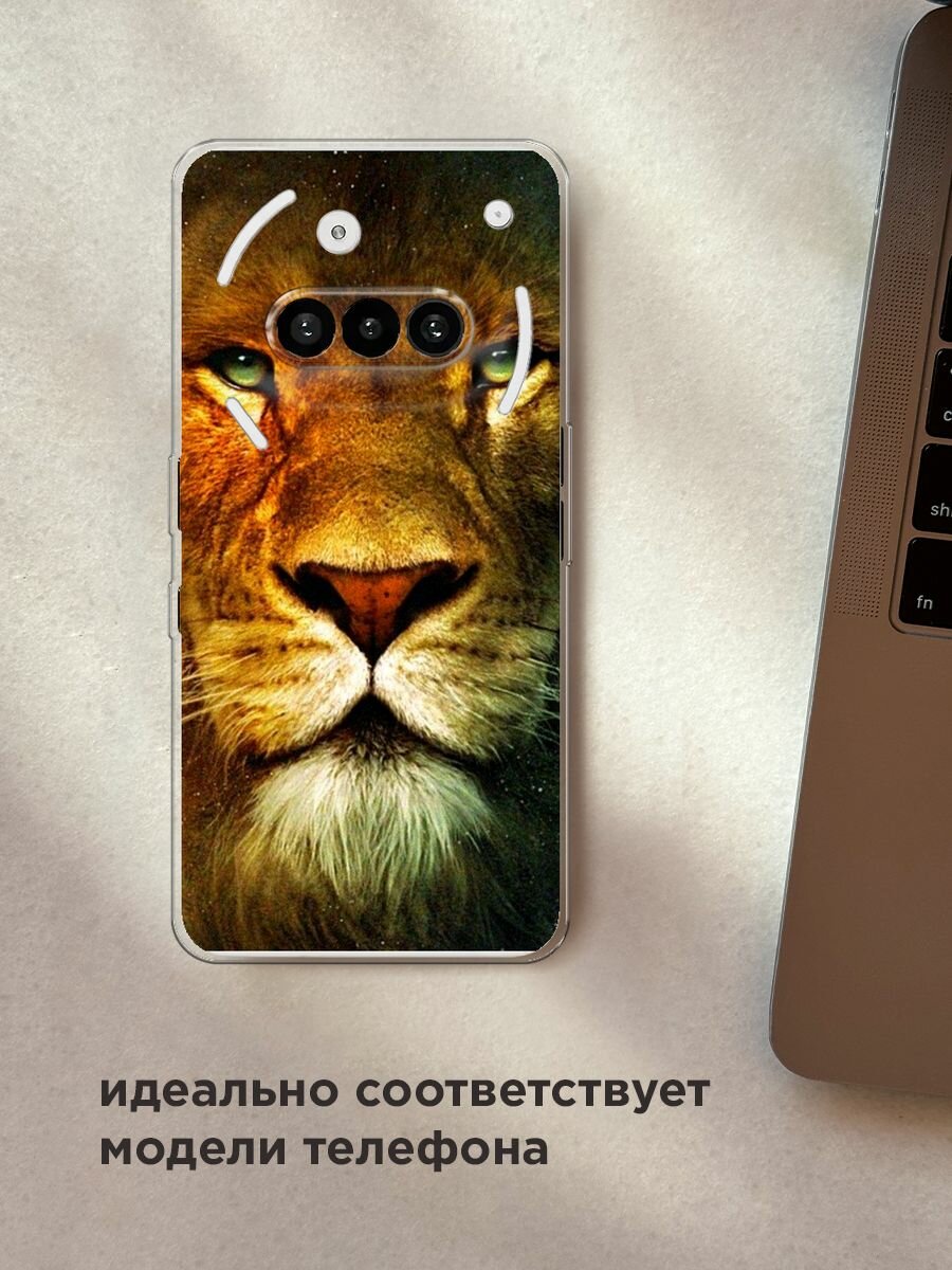 Чехол на Nothing Phone 3a / Нотинг Фон 3а с принтом "Лев арт 8" — фото 1