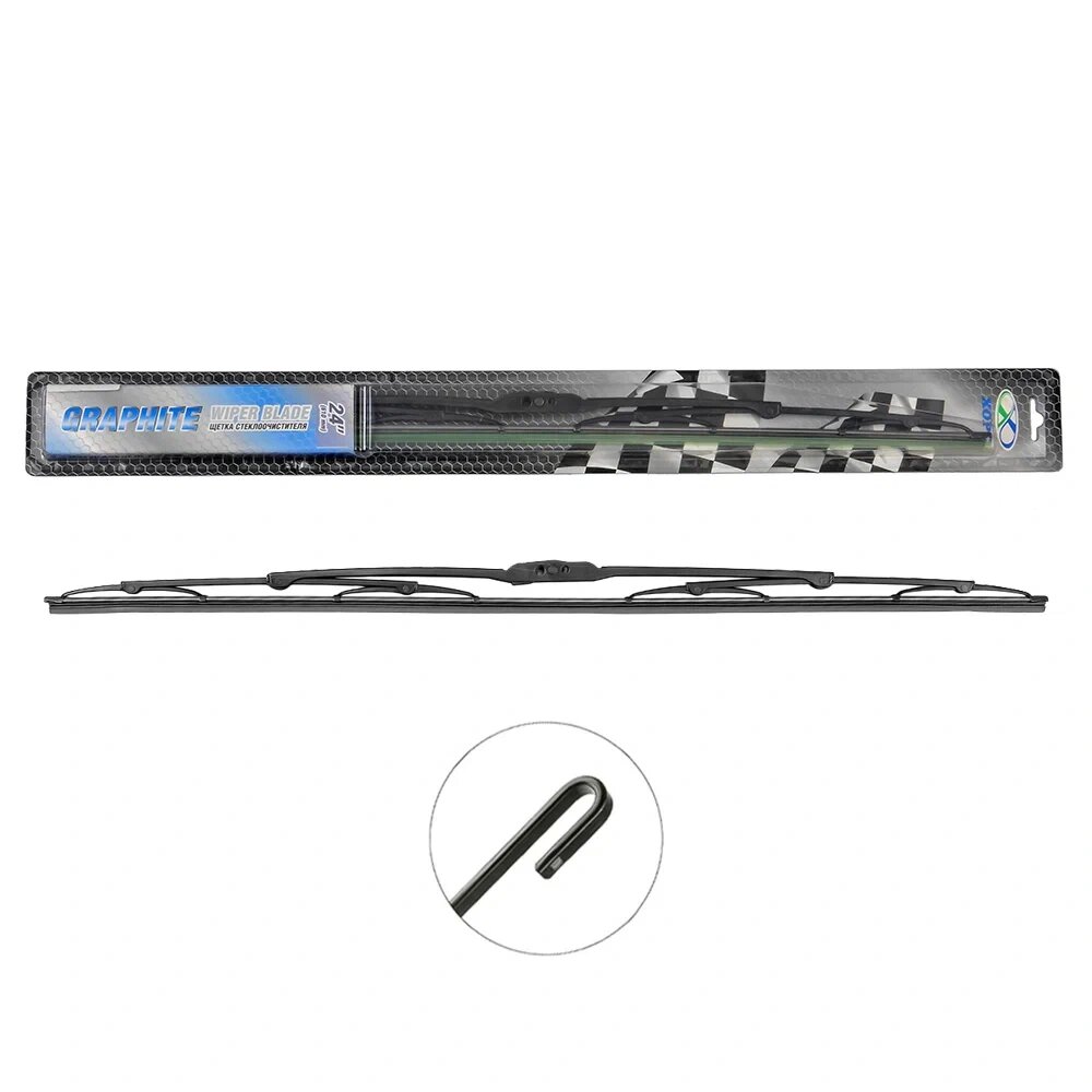 Щетка стеклоочистителя хорс GRAPHIT WBC-0038-RB каркасная 610 мм