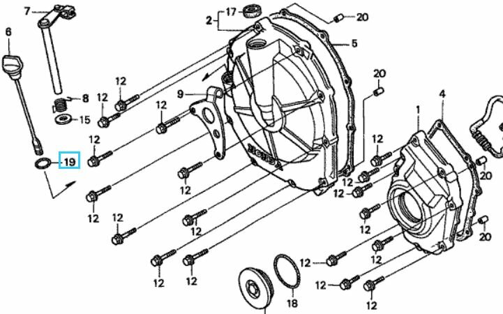 Уплотнительное кольцо, 18х3 (ARAI); Артикул Honda:91302KE8003 (Оригинал)
