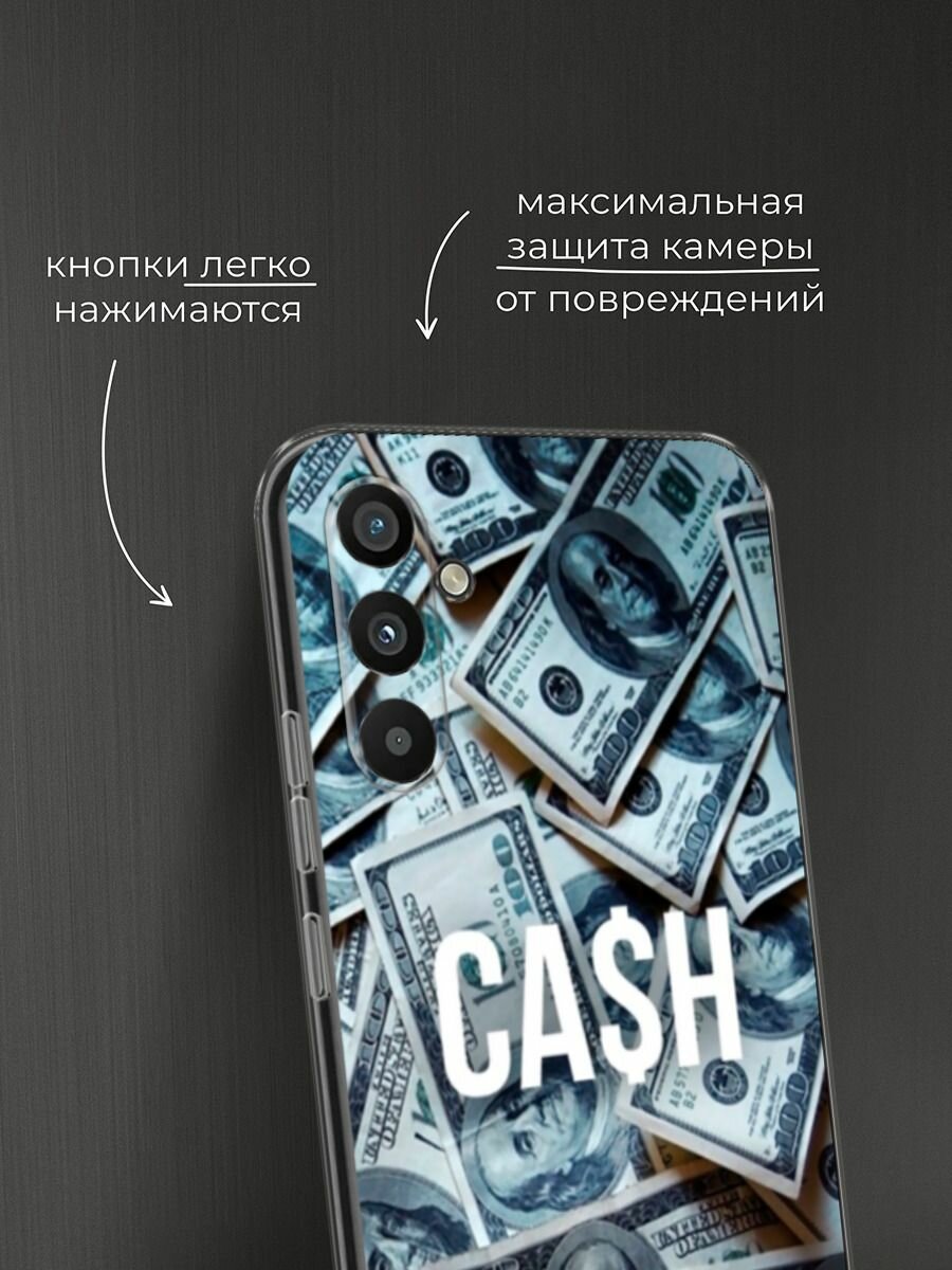 Силиконовый чехол на Samsung Galaxy A34 / Самсунг A34 с принтом "Cash" — фото 1