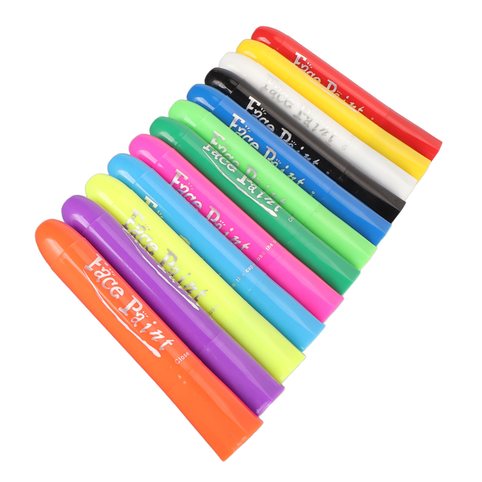 12 цветов, ручка для рисования лица, детские карандаши для рисования лица «сделай сам», моющиеся временные палочки для краски для тела на Рождество, Хэллоуин, вечеринку