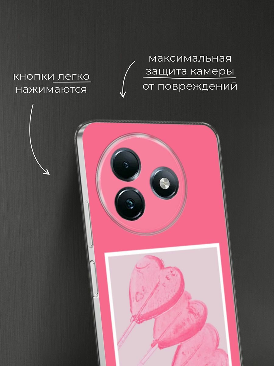 Чехол на Itel S24 / Ител S24 с принтом "Pantone Lovable 1 - 14 февраля" — фото 1