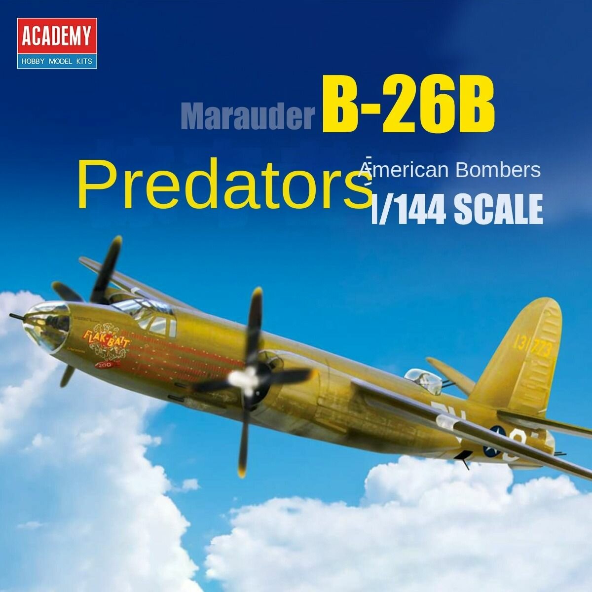 ACADEMY AC12656 1/144 US Martin B-26B Marauder Bomber сборная модель самолета
