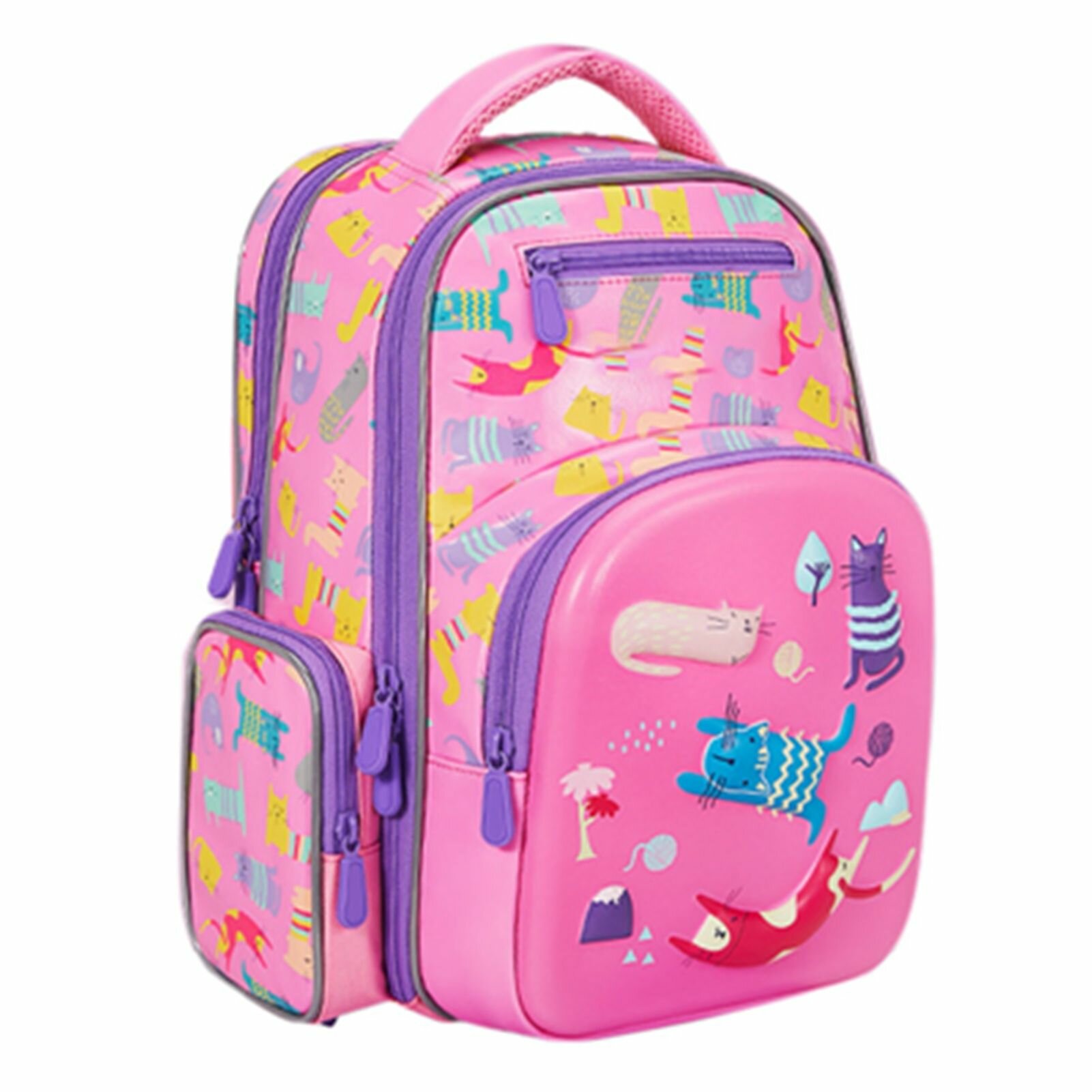 Детский рюкзак с 3D-сжатием (розовый, S)