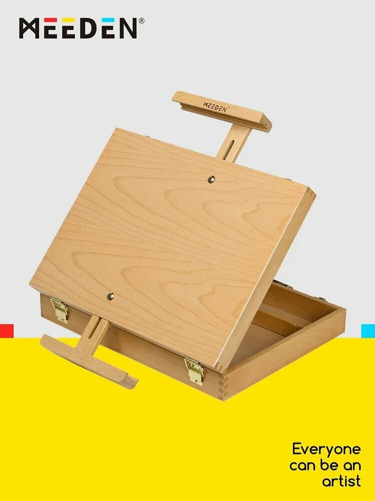 MEEDEN Настольный мольберт для рисования, художественный скетч-бокс с мольбертом
