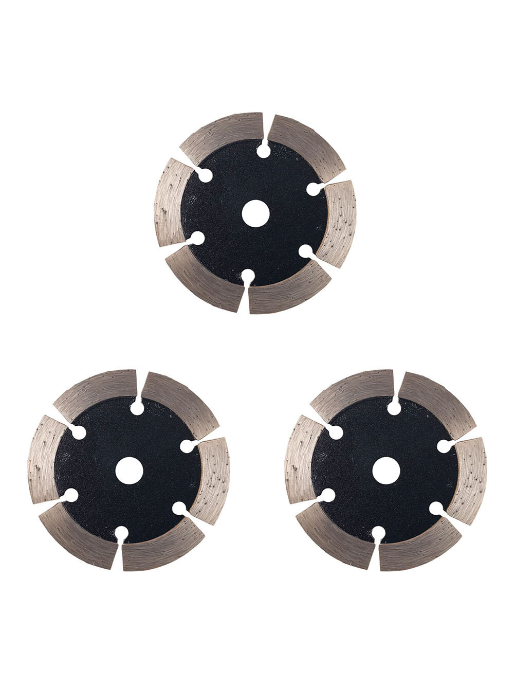 Диск алмазный по бетону 76х10х1,6 мм сегментный сухой рез (3 шт.)