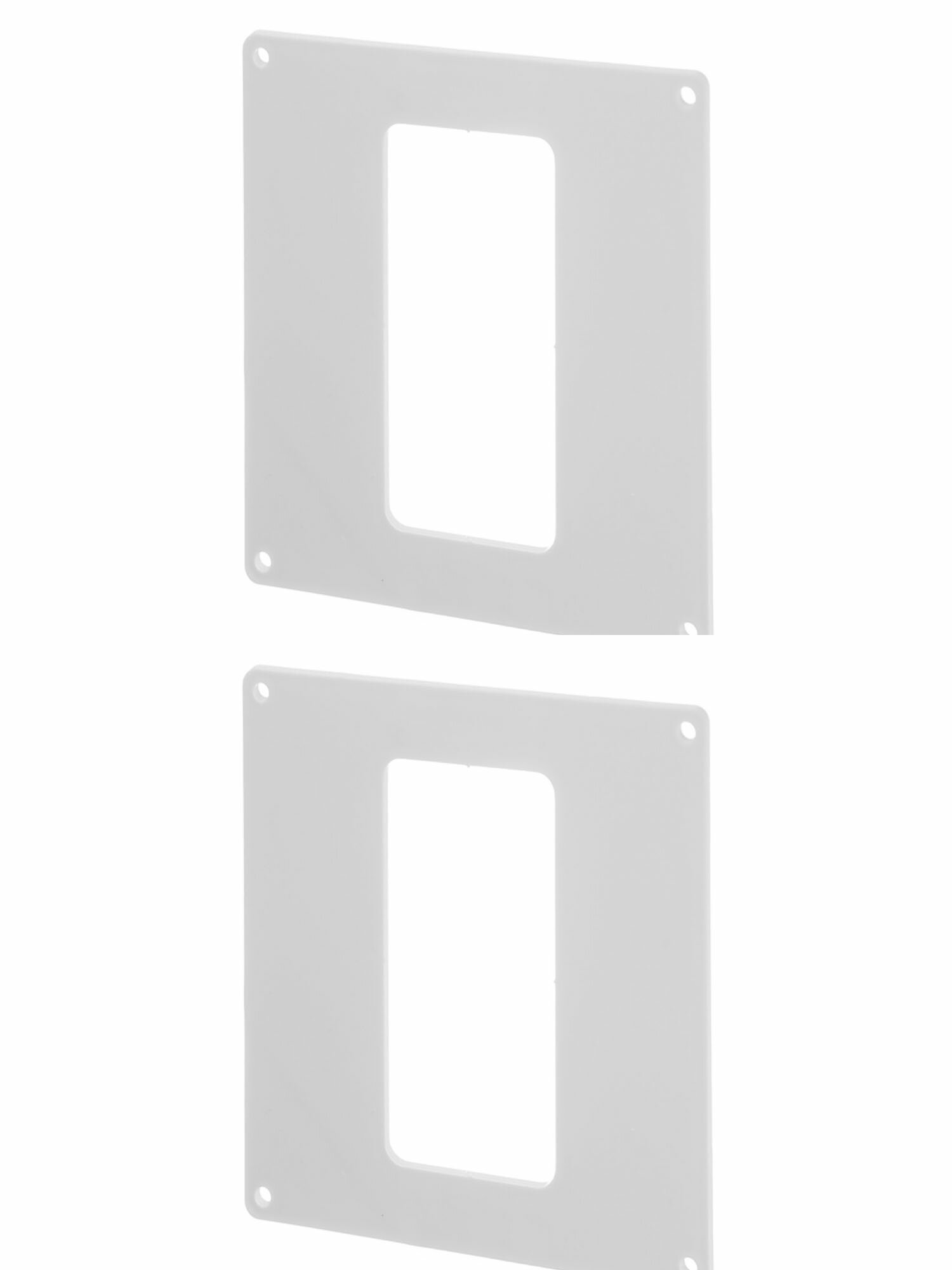 Накладка настенная пластиковая для плоских воздуховодов 55х110 мм (2 шт.)