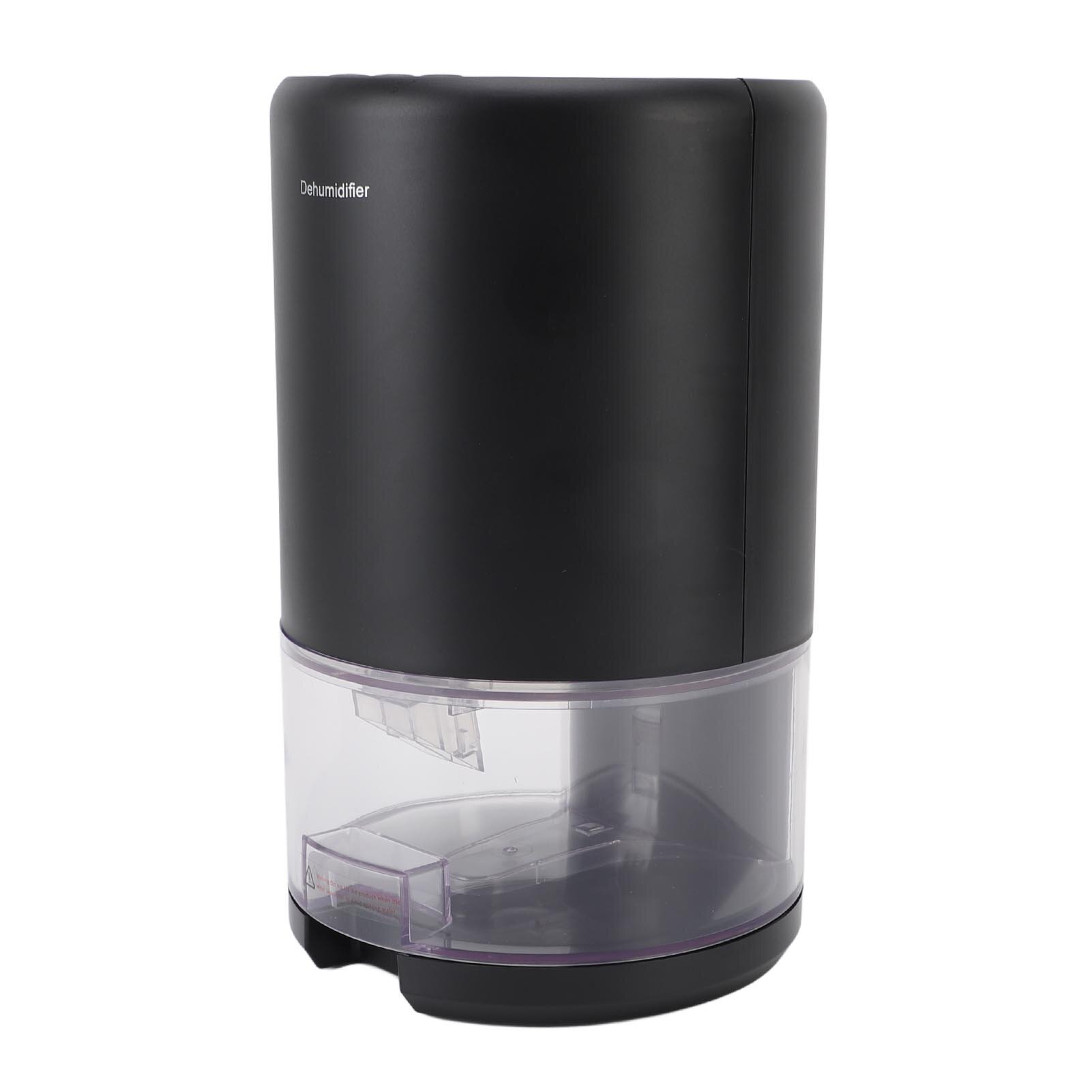 Умный осушитель воздуха для дома 36 Вт 1 л PP PET ультра тихий автоматический отключаемый настольный осушитель воздуха с 7 цветами подсветки для комнаты черный штекер США