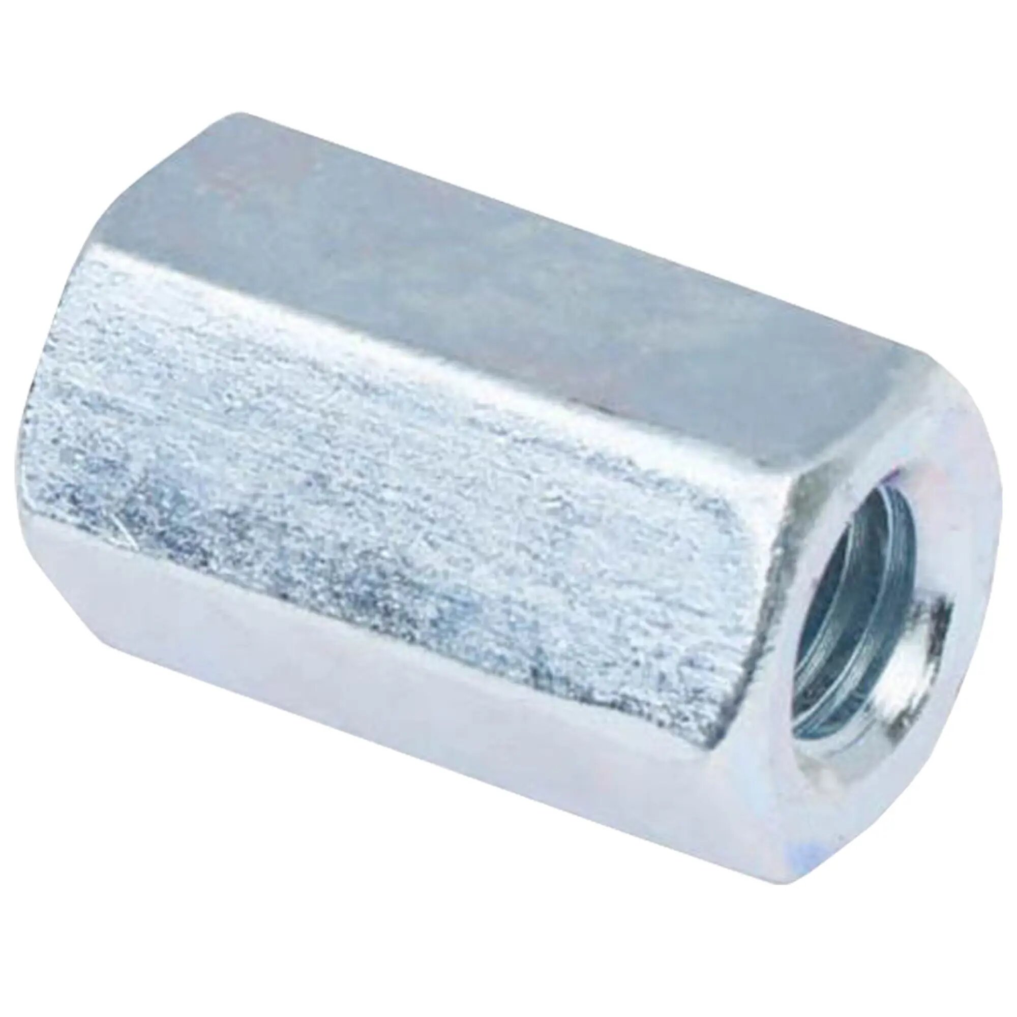 Гайка переходная удлиненная шестигранная М12 DIN 6334 из оцинкованной стали, набор 2 шт.