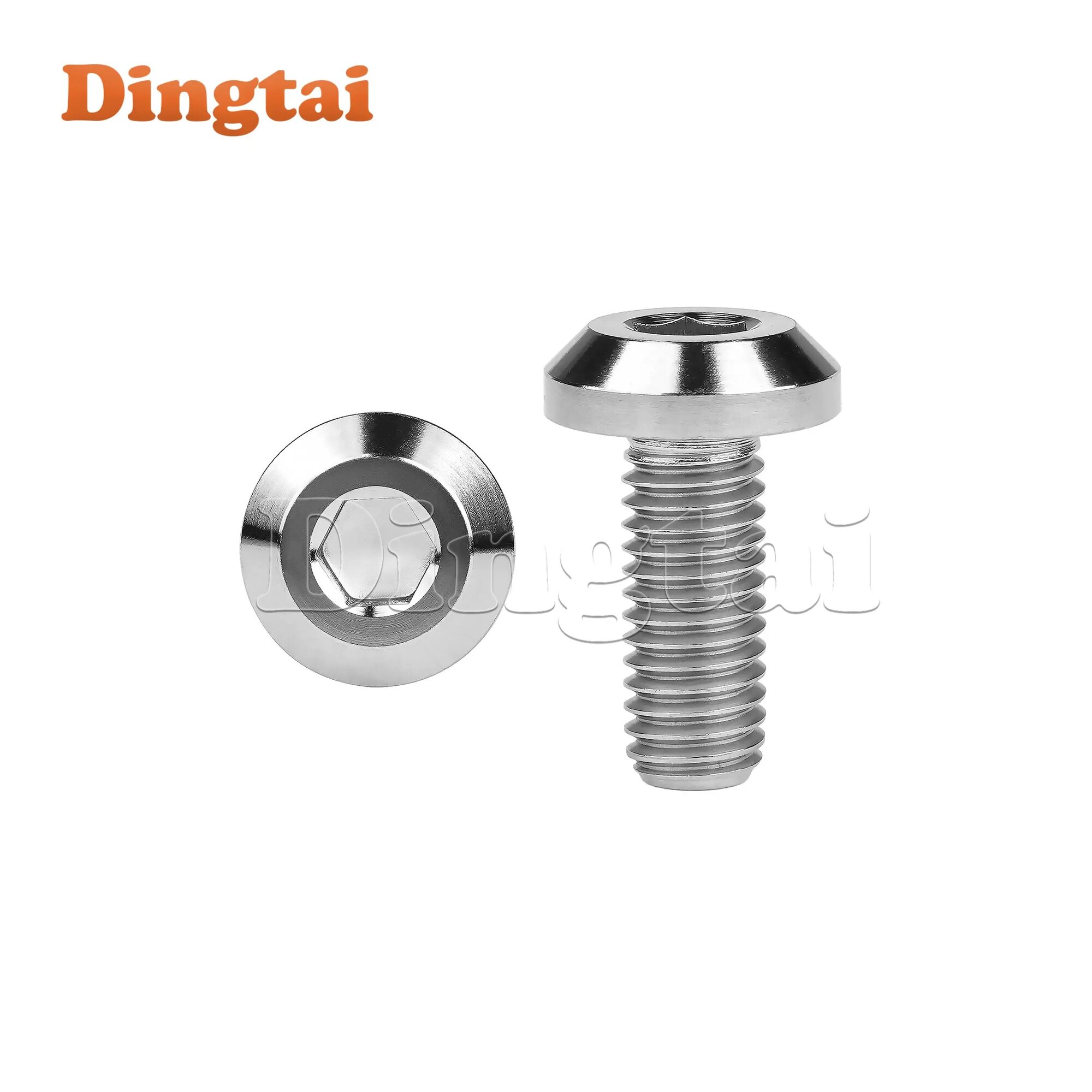 Dingtai титановые болты M8x12/15/20/25/30/35/40 мм М6, Titanium, 12 мм
