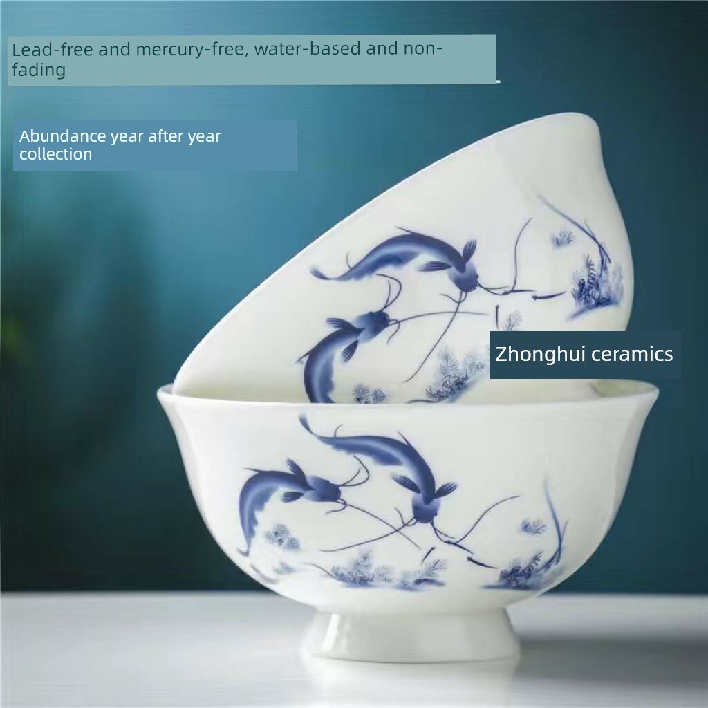 7-дюймовая керамическая чаша с высокой ножкой, 3 шт, безопасная для микроволновки, столовая посуда