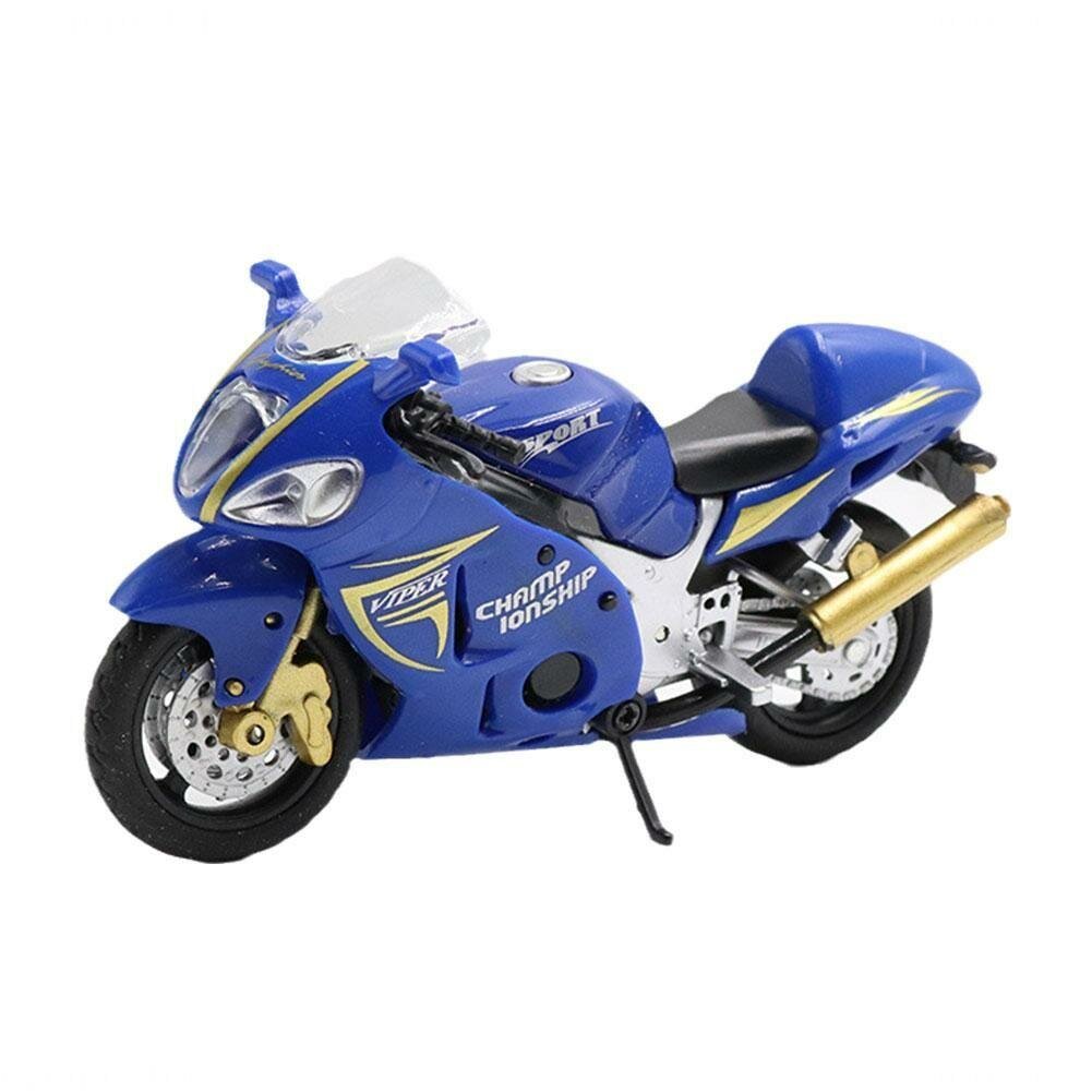 Модель мотоцикла коллекционная с подножкой 1:18/ игрушка для мальчиков, игрушечный транспорт, мото