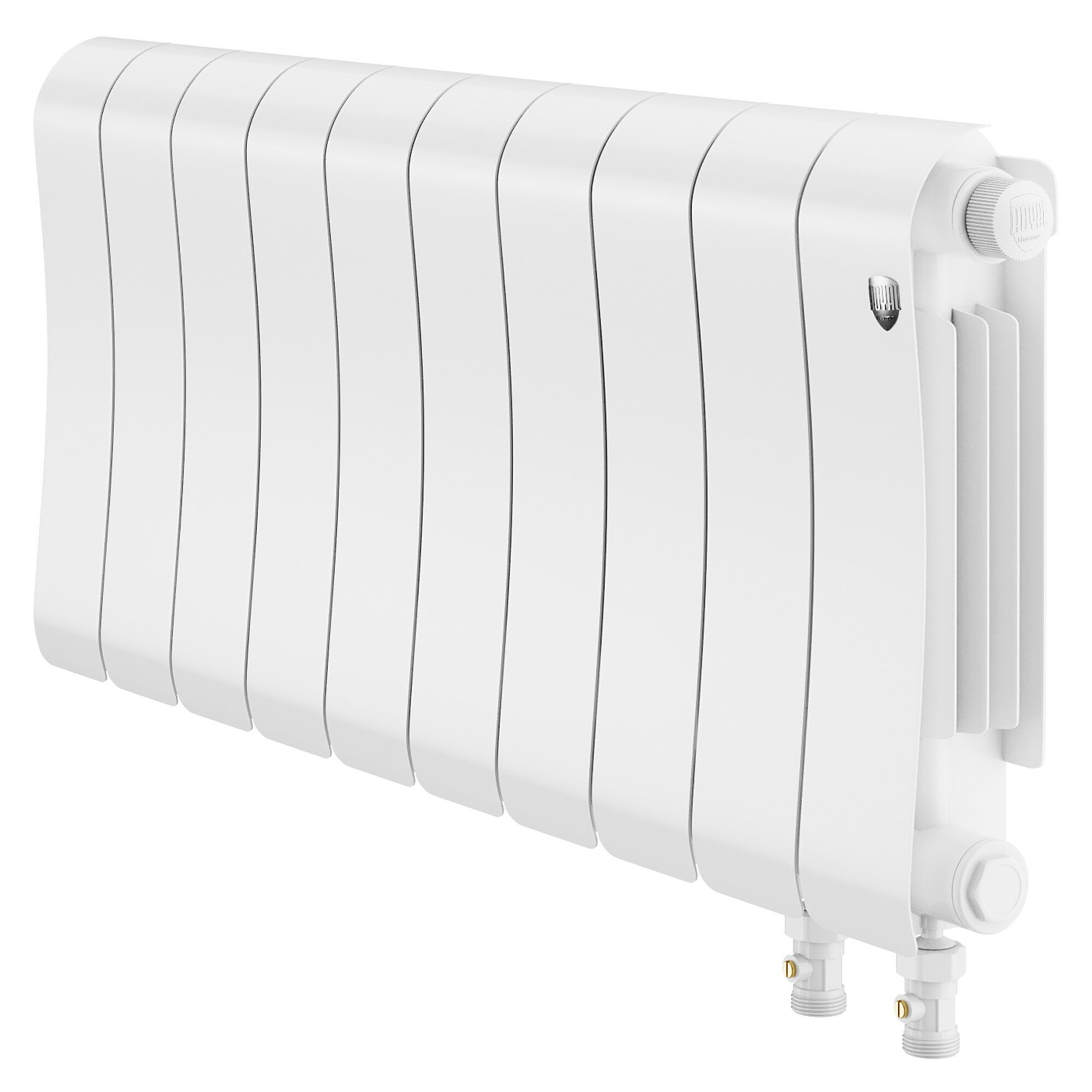 Радиатор биметаллический Royal Thermo Infinity 300 Bianco Traffico VR80 - 10 секц.