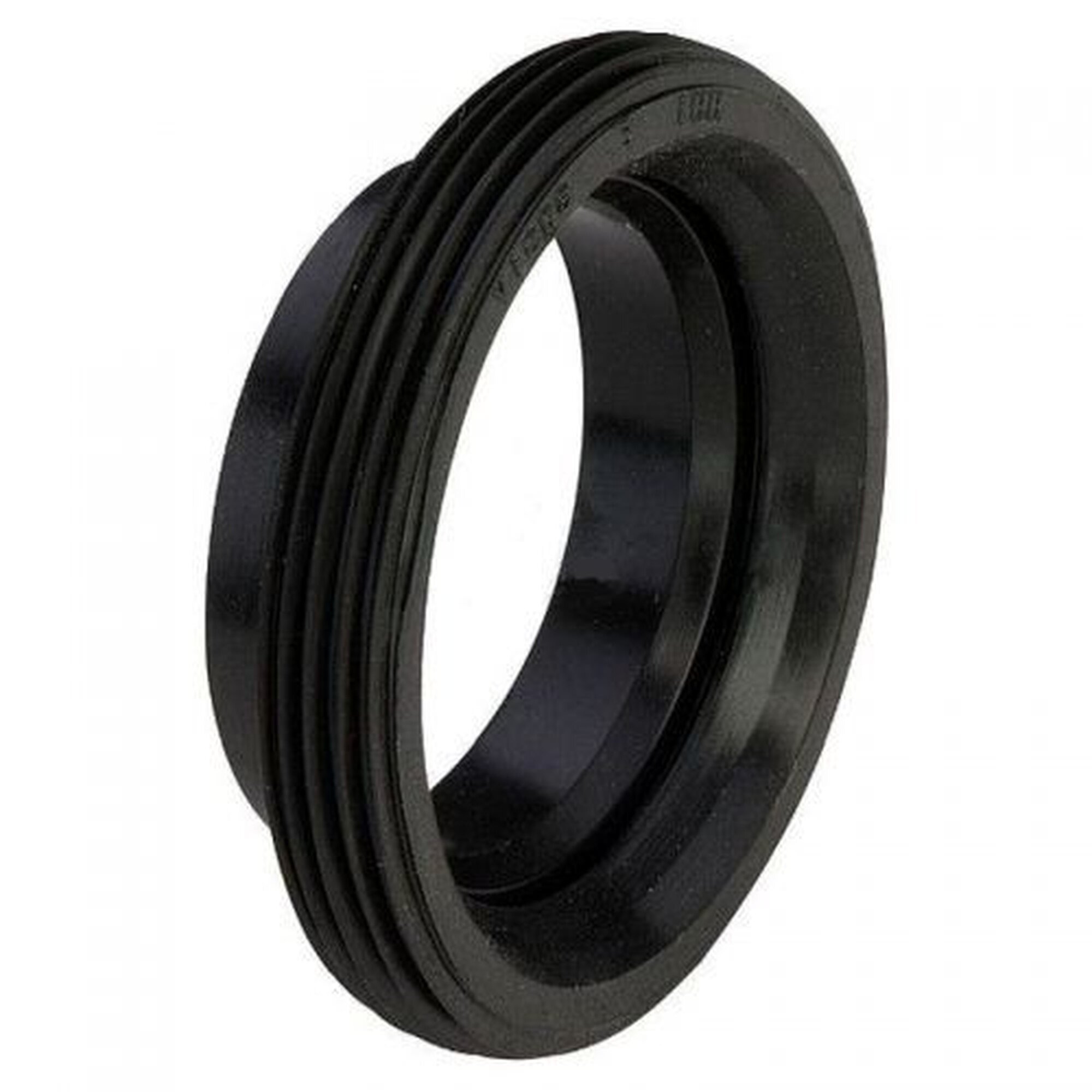 Манжета сливного патрубка Viega 407698, для унитазов, черно-серая