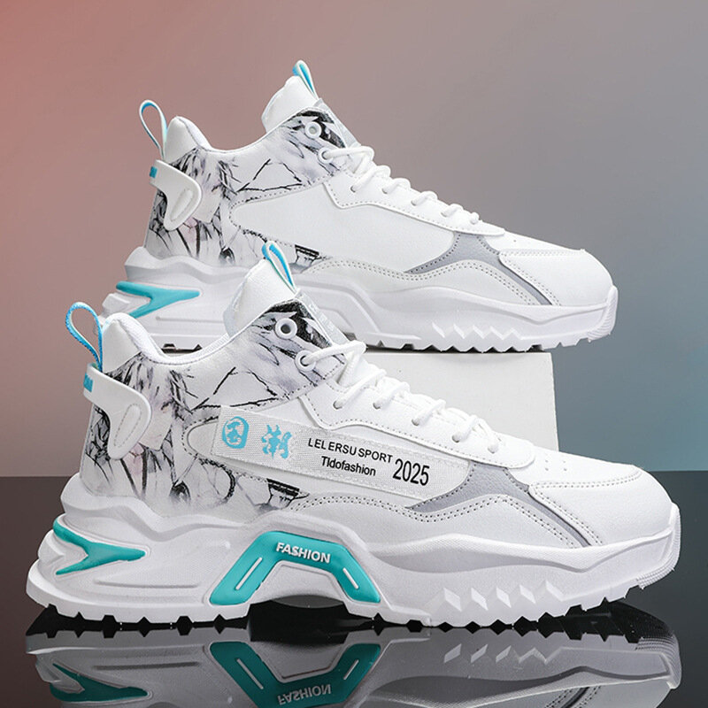 AIS Высокие кеды Весна Студенты Модные Увеличение высоты Сетка