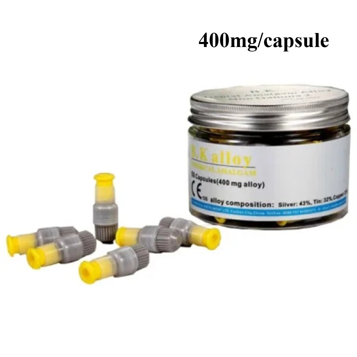 Капсулы амальгамы JIN GUANG Dental Yellow Spill 1 400mg capsule