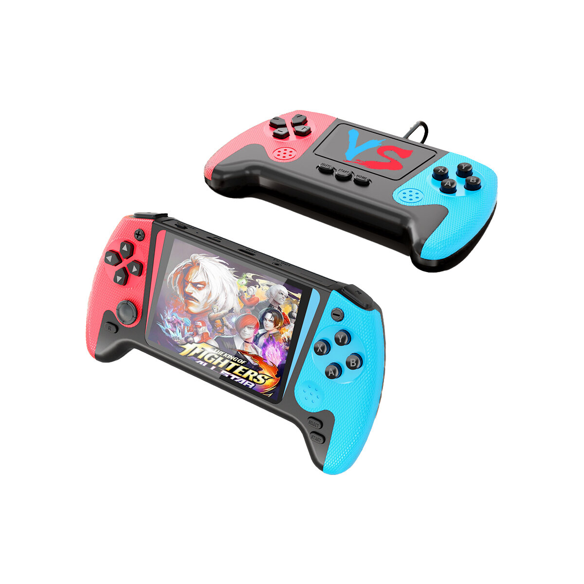 Портативная игровая консоль JOYAL JYX01 ретро дизайн, черная, для двоих игроков, удобная рукоять