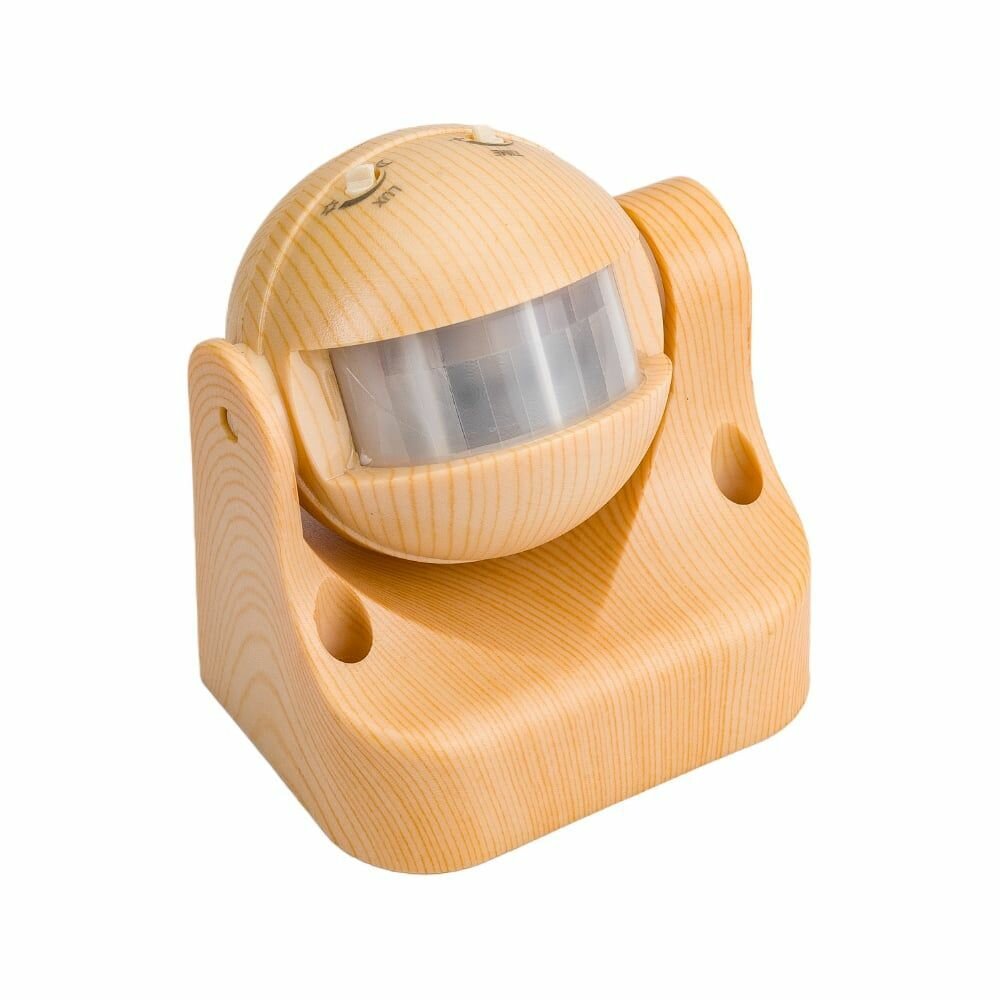 Датчик движения TDM ДДС-02С 1100Вт,5-480с,6м,5+Лк,180гр, IP44 сосна